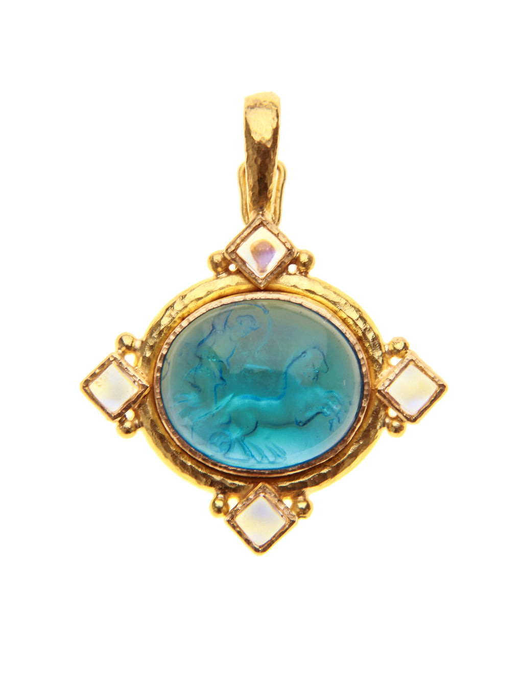 Swimming Pool 'Goddess with Chariot' Pendant – Elizabeth Locke Jewels